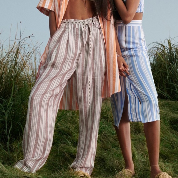 Lemlem | Pants & Jumpsuits | Nwt Hm X Lemlem Striped Linen Pants S ...
